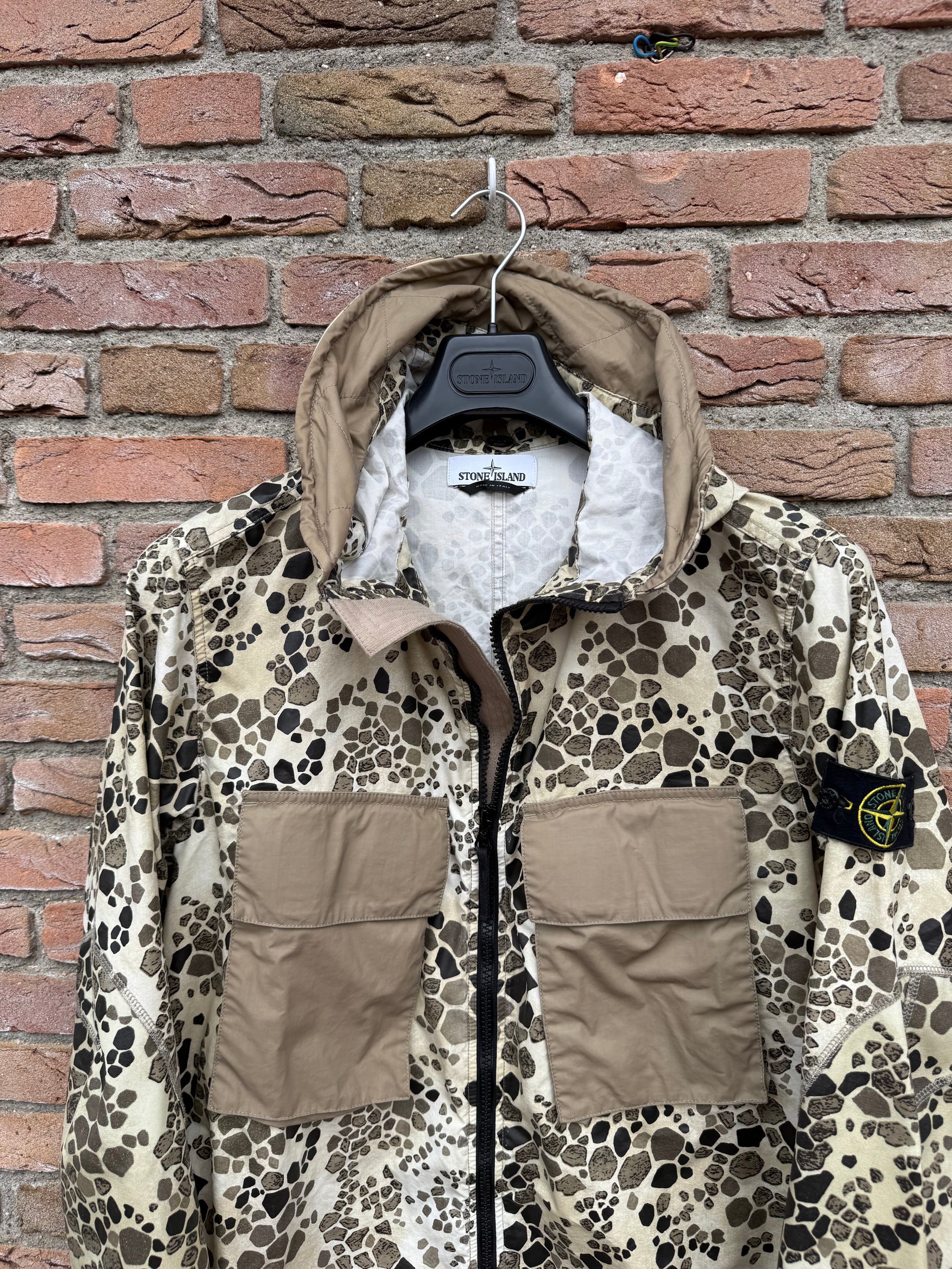 Stone Island Alligator Camo Light Cotton/Nylon Rep Jacket - M – ebding